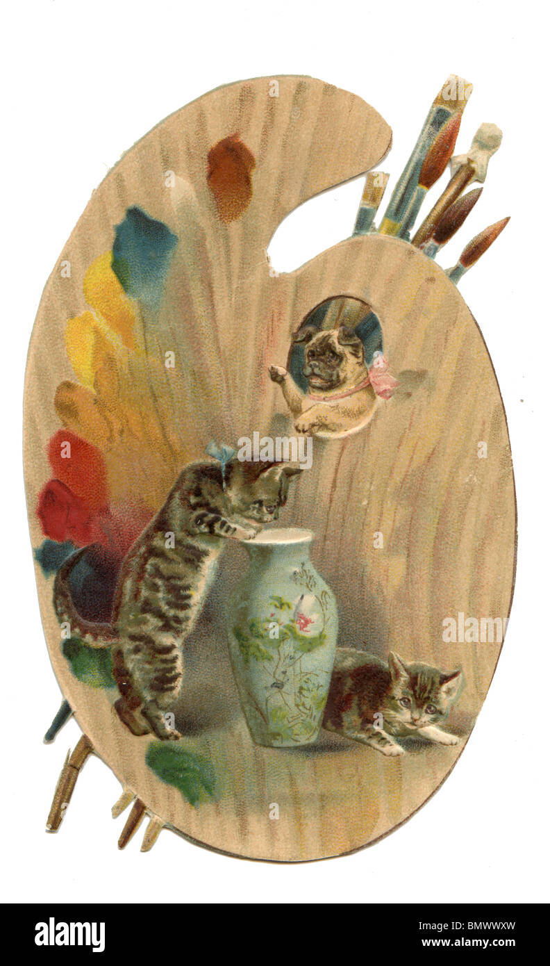 Playing with brush Cut Out Stock Images & Pictures - Alamy