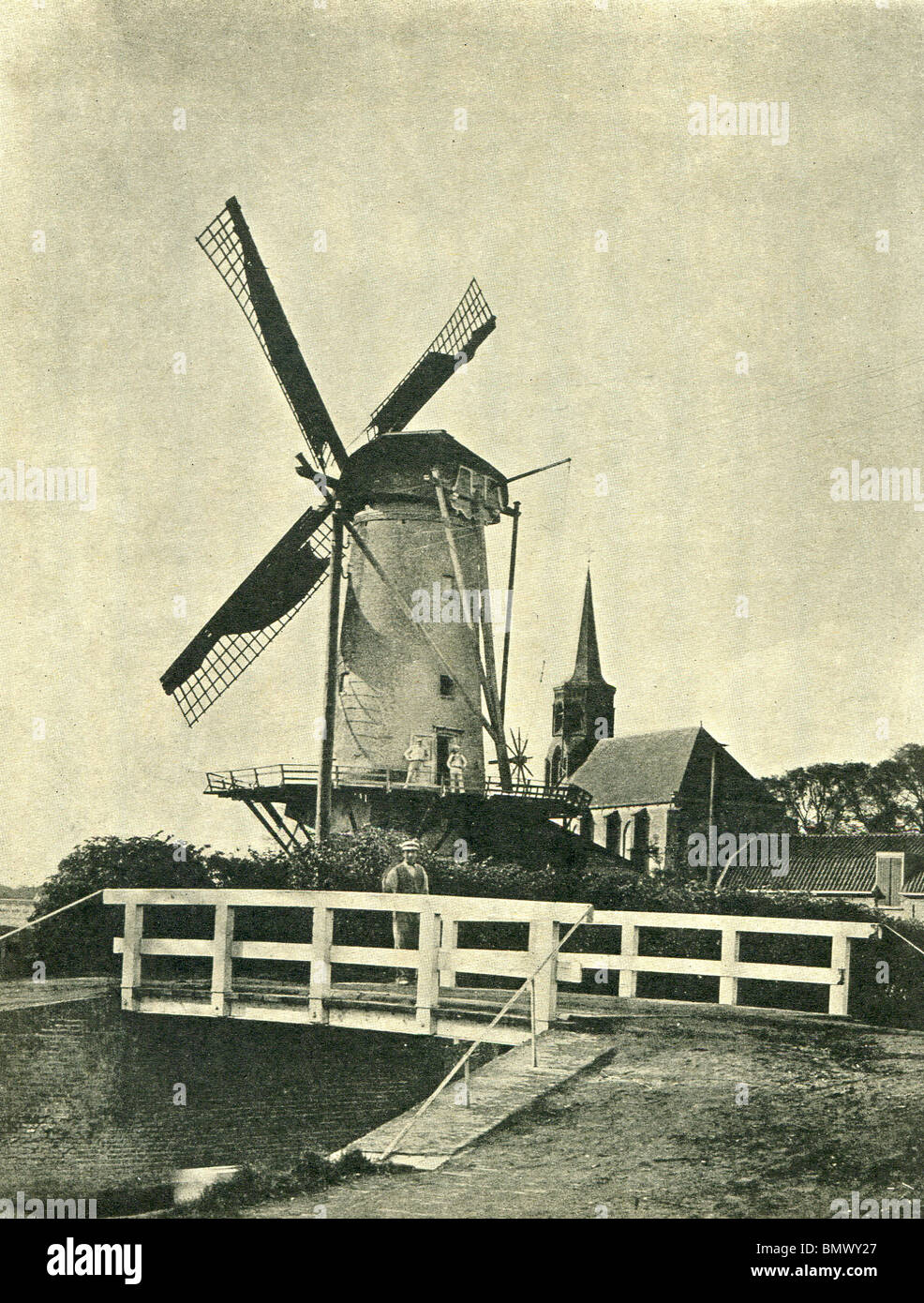 Mill in Holland Stock Photo - Alamy