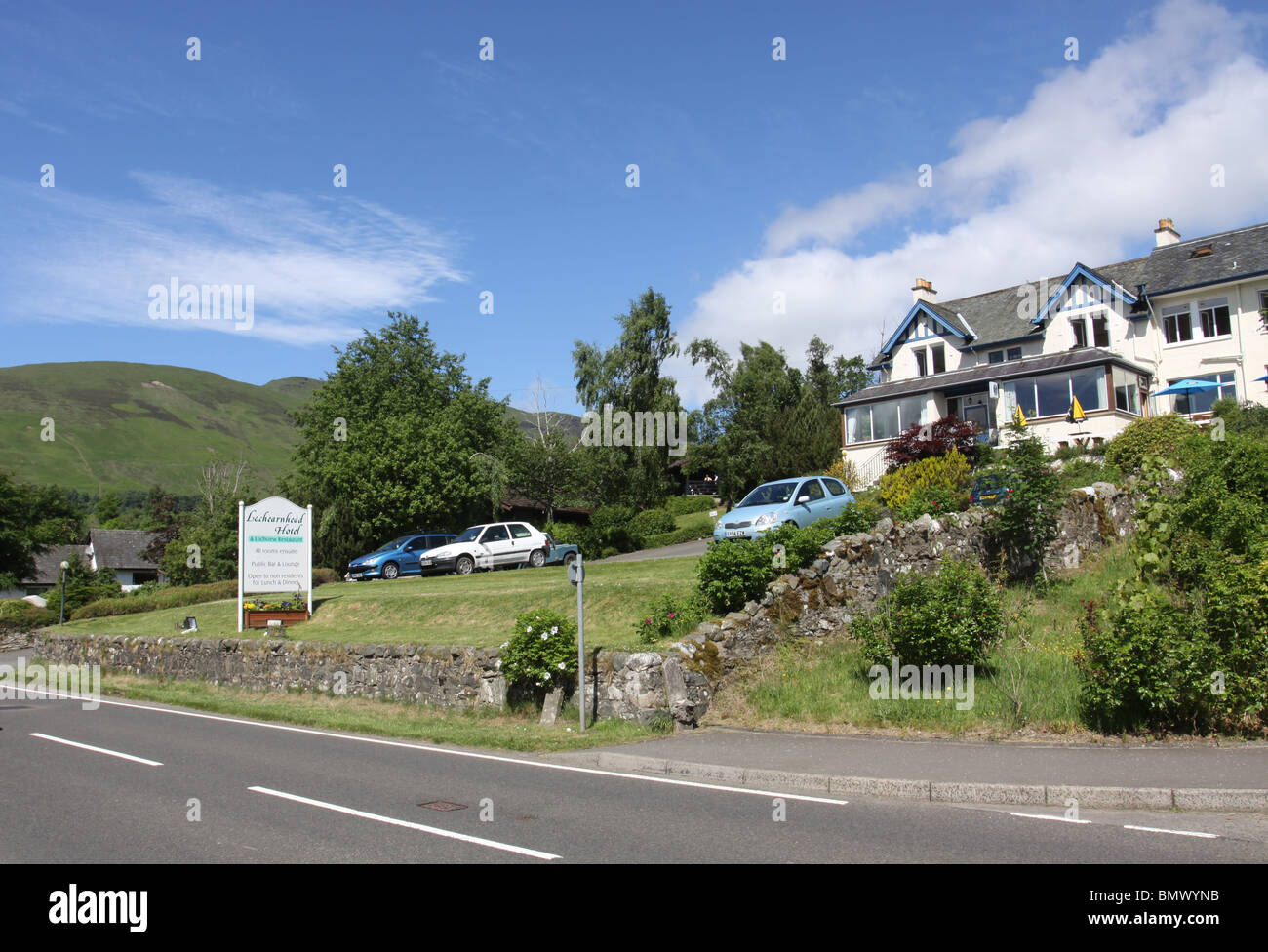 exterior of Lochearnhead hotel Scotland June 2010 Stock Photo - Alamy
