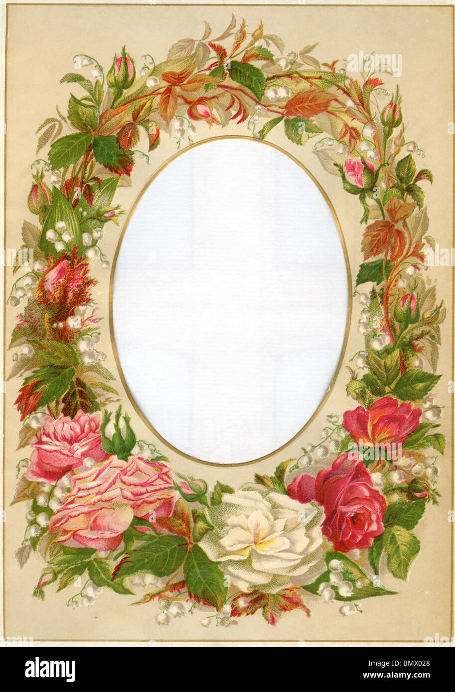 Decorative Frame - Roses Stock Photo - Alamy