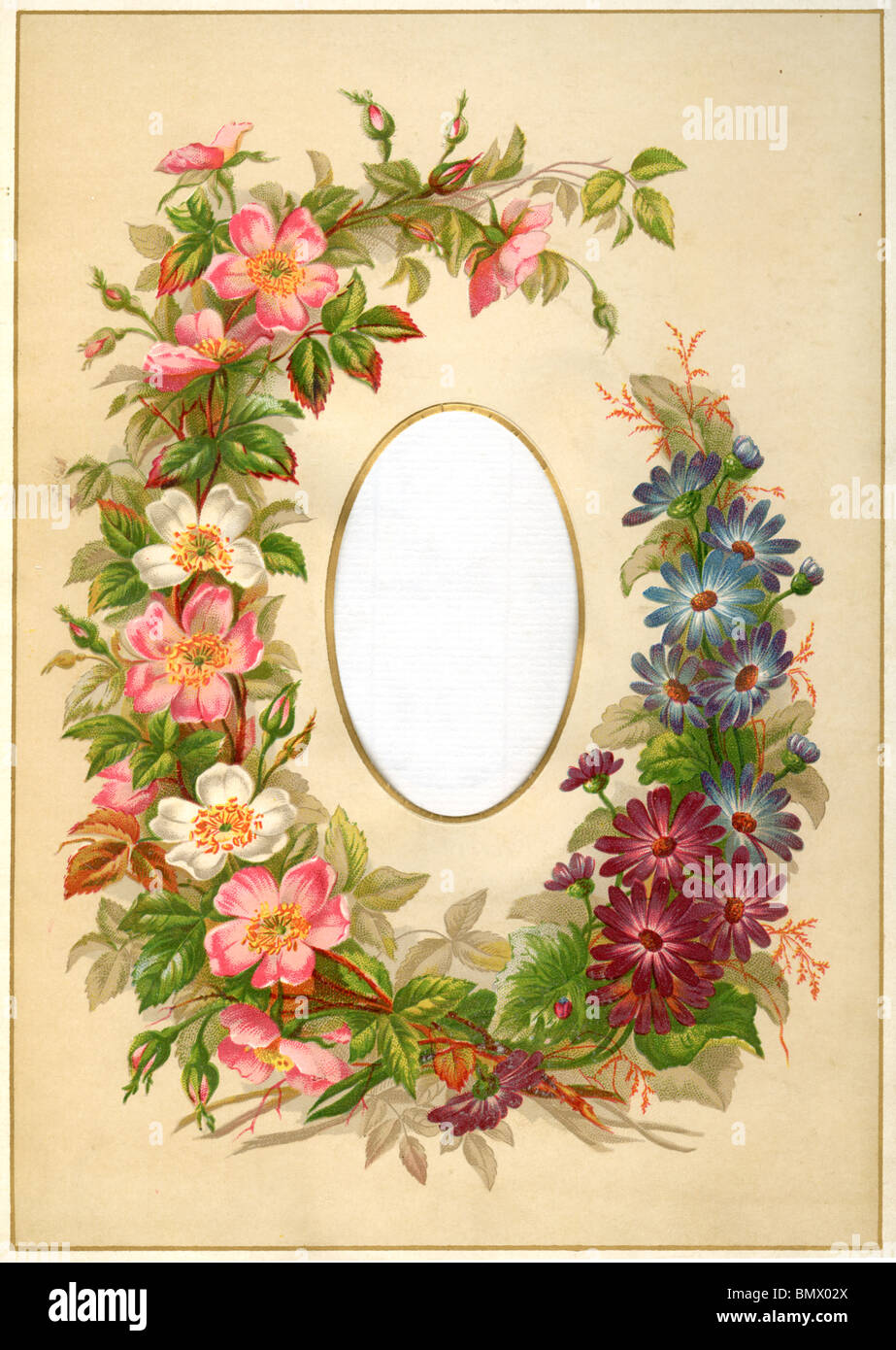 Decorative Frame - Floral Stock Photo - Alamy