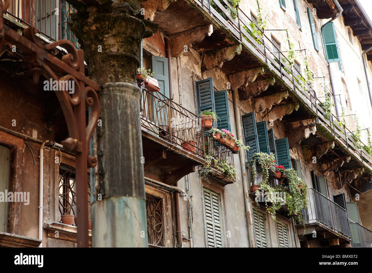 Typical architecture in Verona, Italy Stock Photo - Alamy