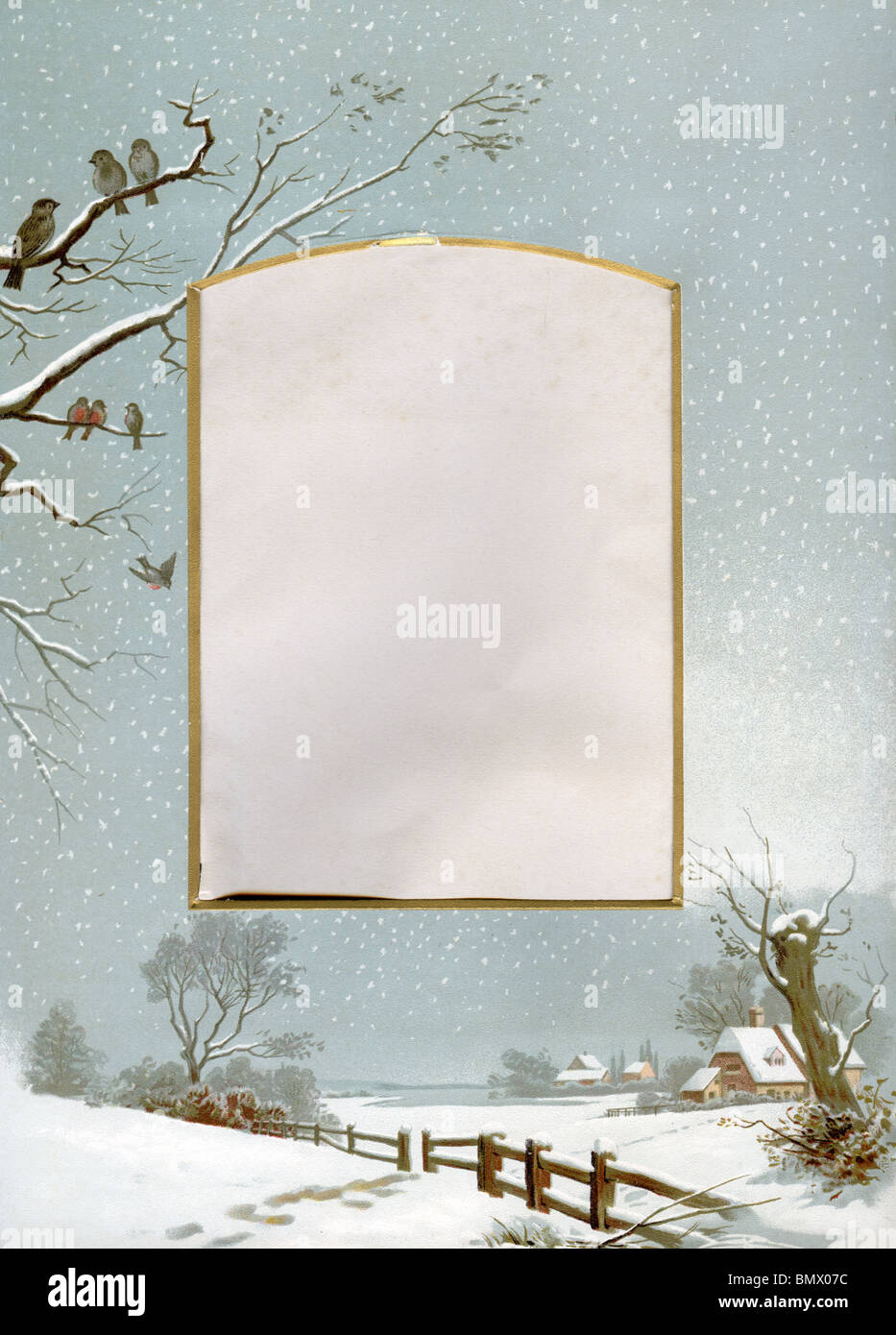 Victorian winter scene painting hi-res stock photography and images - Alamy