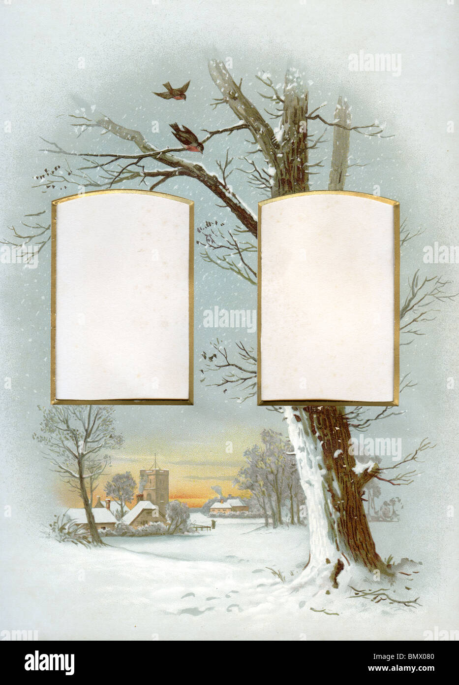 Victorian winter scene painting hi-res stock photography and images - Alamy