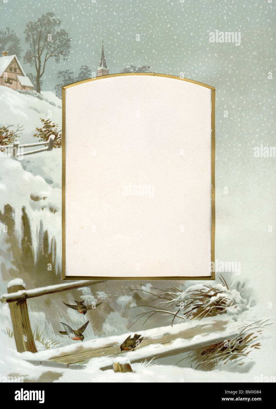 Decorative Frame - Winter Scene Stock Photo - Alamy