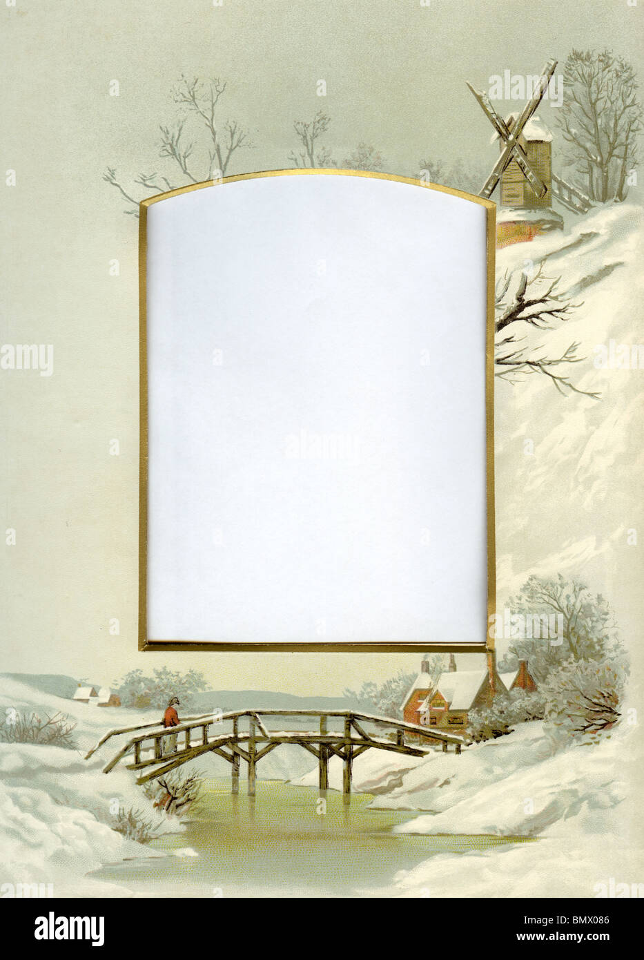 Victorian winter scene painting hi-res stock photography and images - Alamy