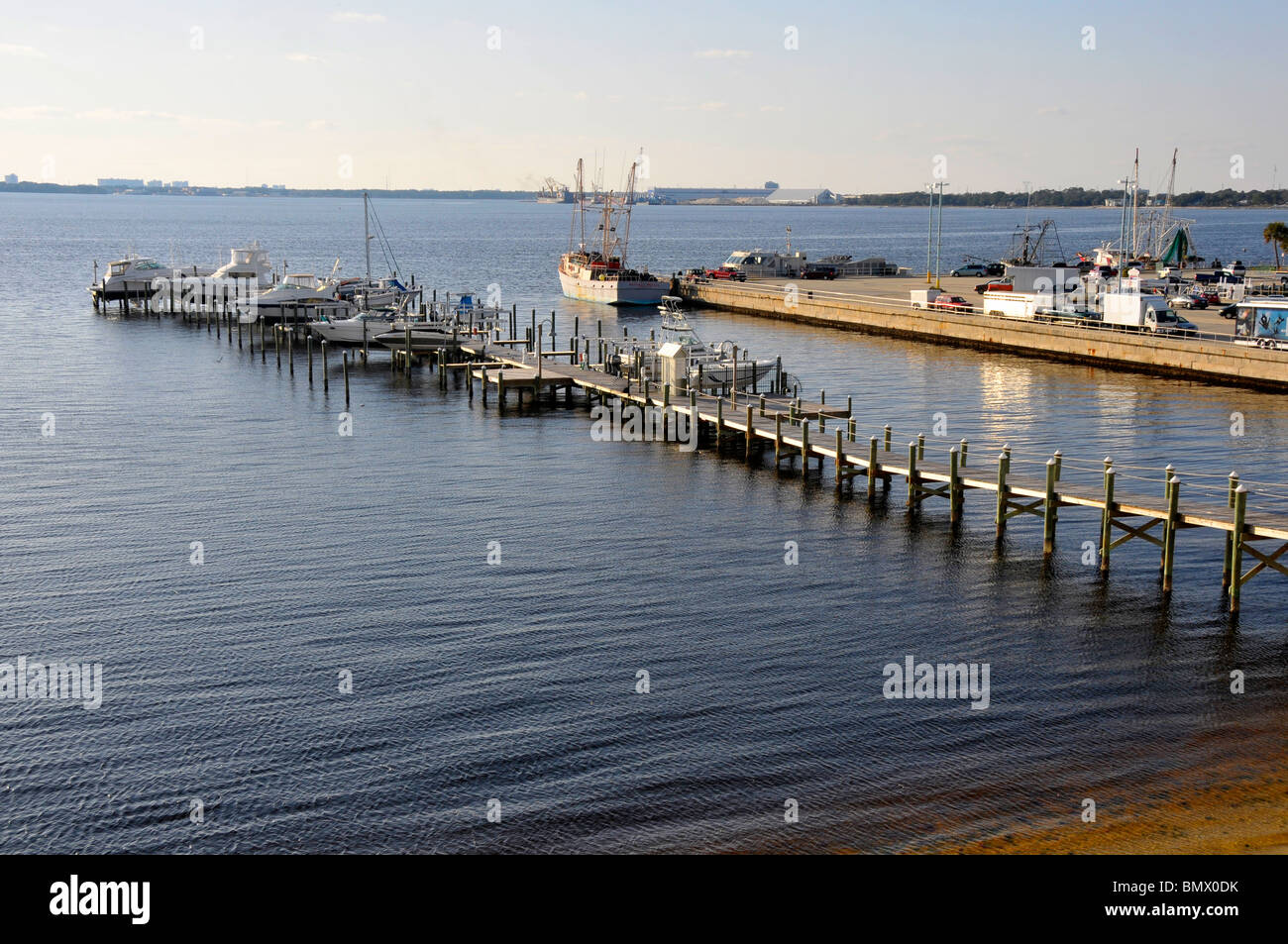 Panama City Florida pier gulf of mexico seashore sea shore beach Stock ...