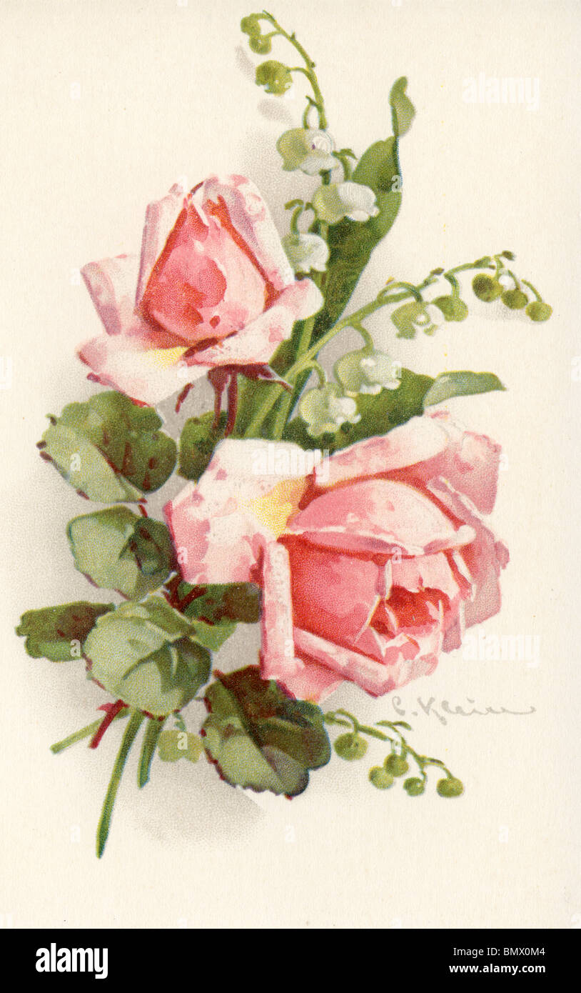 Lily valley pink flowers hi-res stock photography and images - Alamy