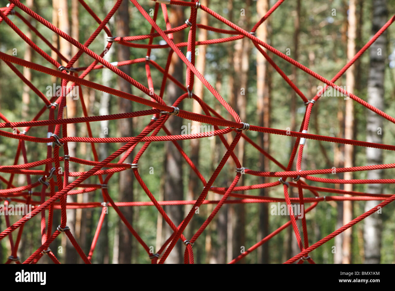 Climb a tree rope ladder hi-res stock photography and images - Alamy