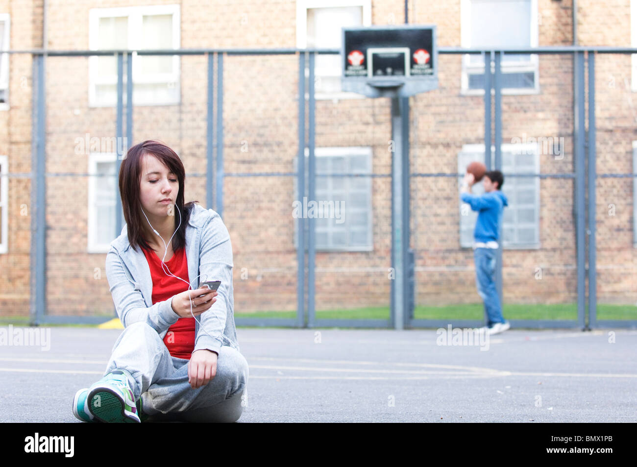 Truant female girl hi-res stock photography and images - Alamy