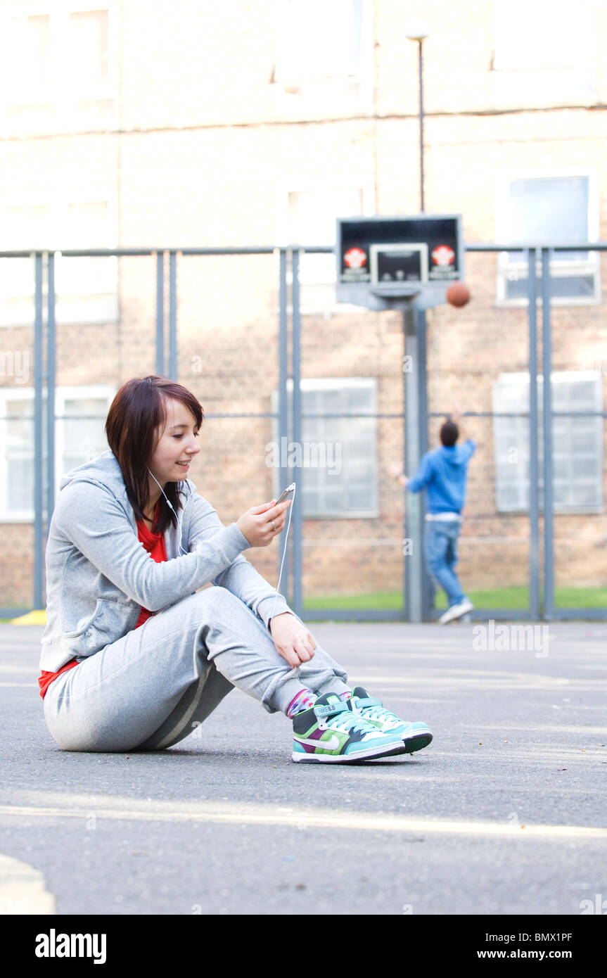 Truant female girl hi-res stock photography and images - Alamy