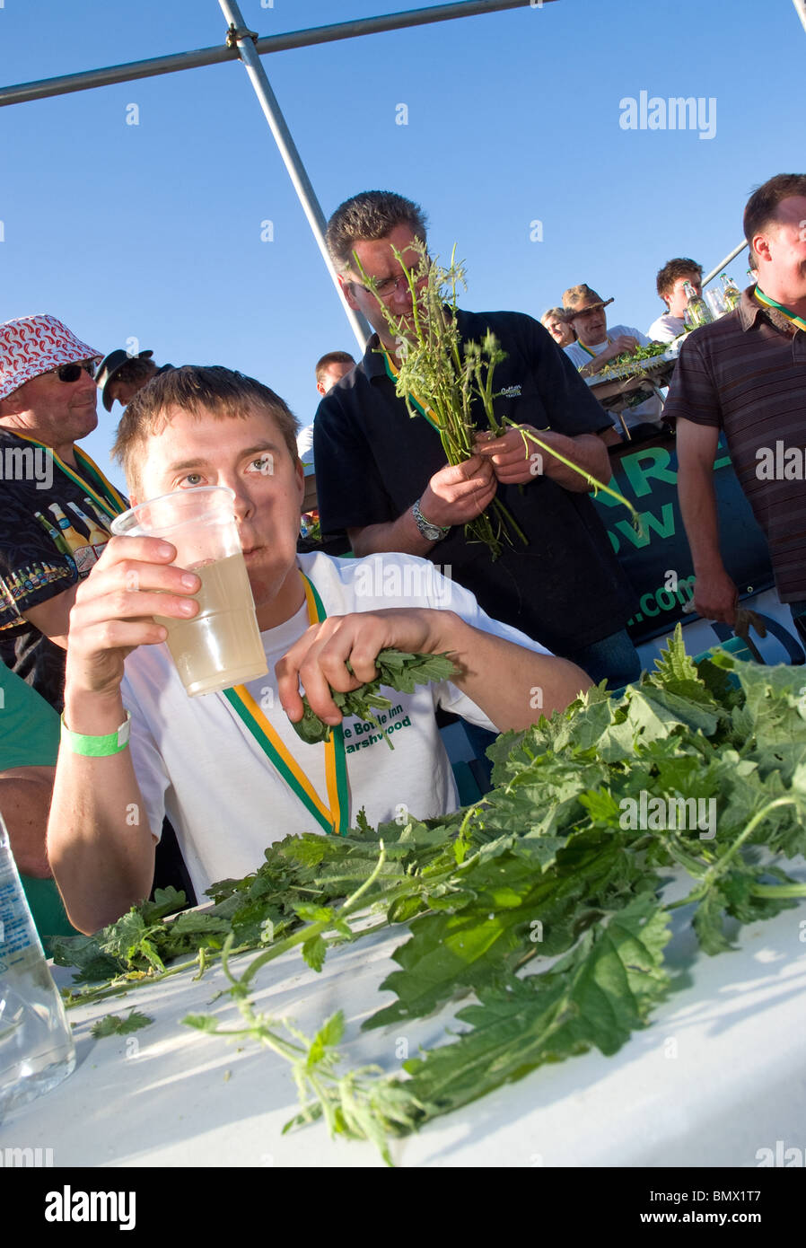 2010 world nettle eating champion Sam Cunningham tucked into a total of ...