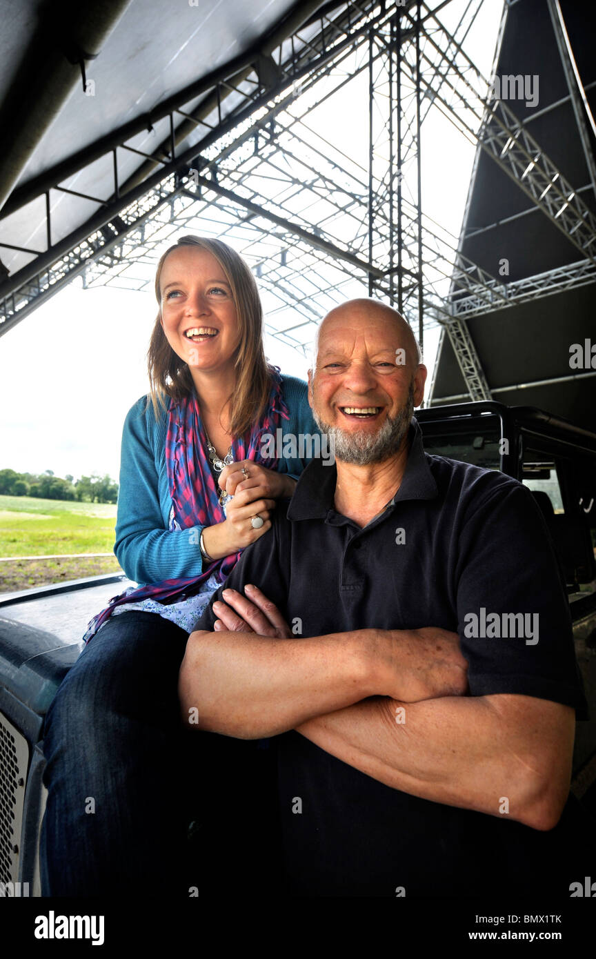 Glastonbury Festival Founder Michael Eavis with his daughter Emily ...