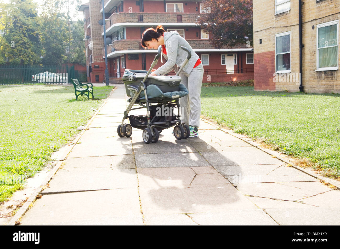 Single mother poverty hi-res stock photography and images - Alamy
