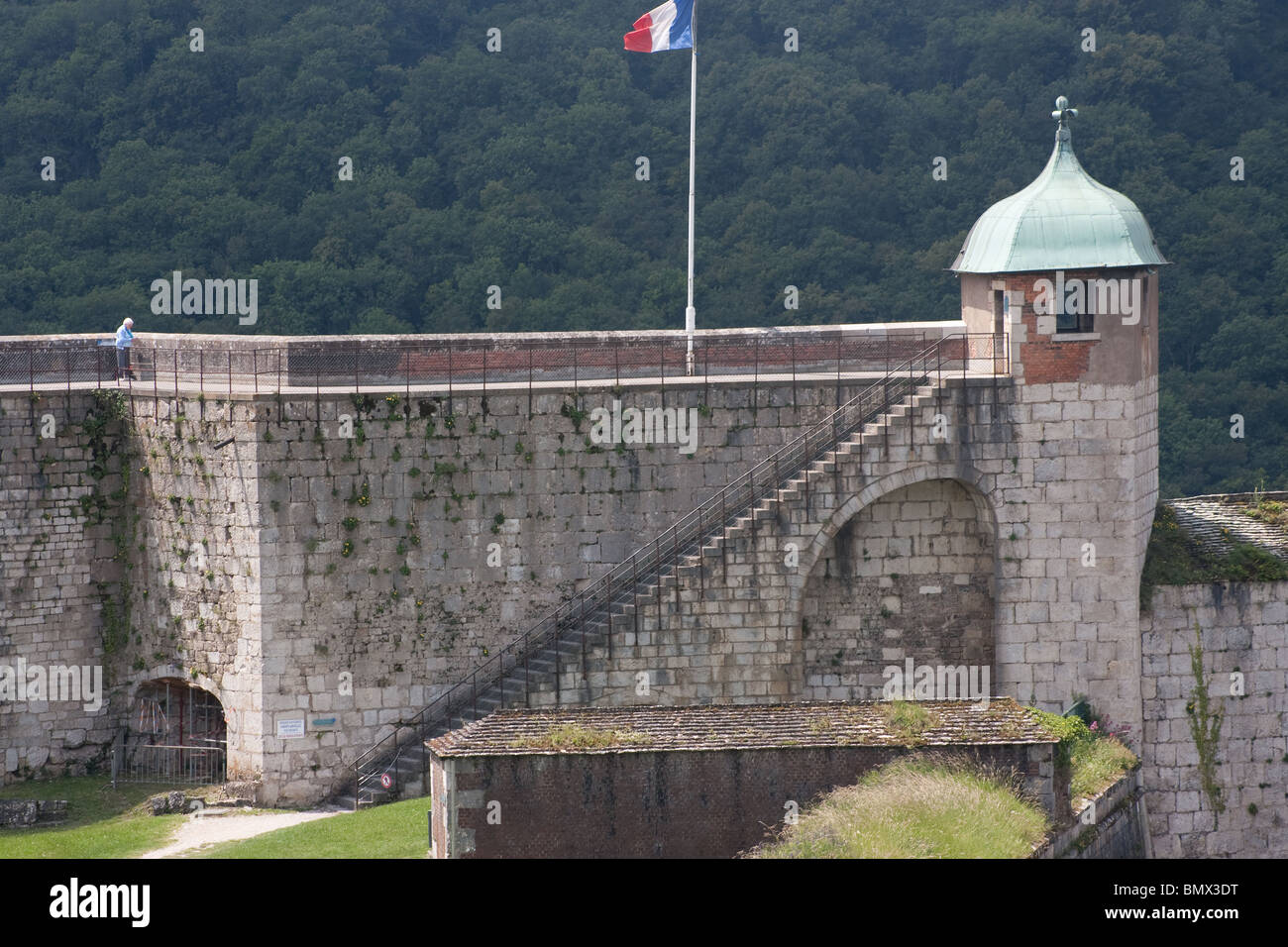 citadel wall turret lookout trees forest fortress Stock Photo - Alamy