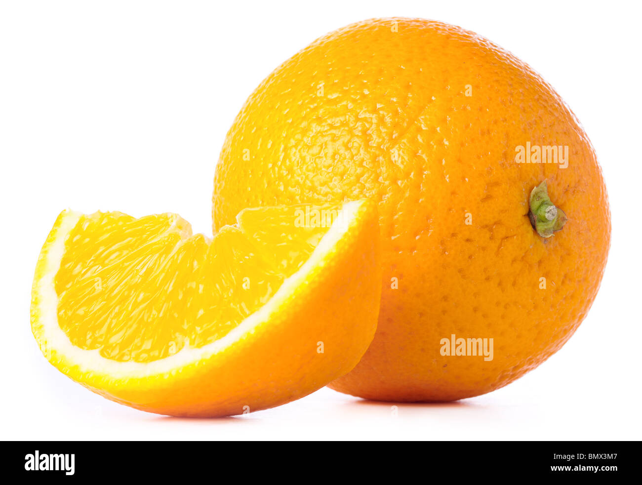 Oranges isolated on white Cut Out Stock Images & Pictures - Alamy