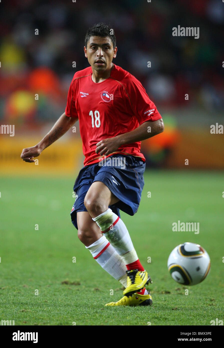 GONZALO JARA CHILE V SWITZERLAND NELSON MANDELA BAY STADIUM PORT ...