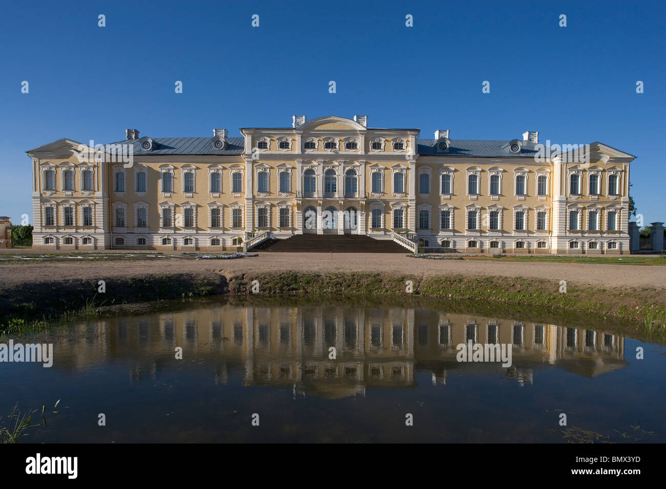 Latvia,Zemgale,Rundale Palace by Bartolomeo Rastrelli Stock Photo - Alamy