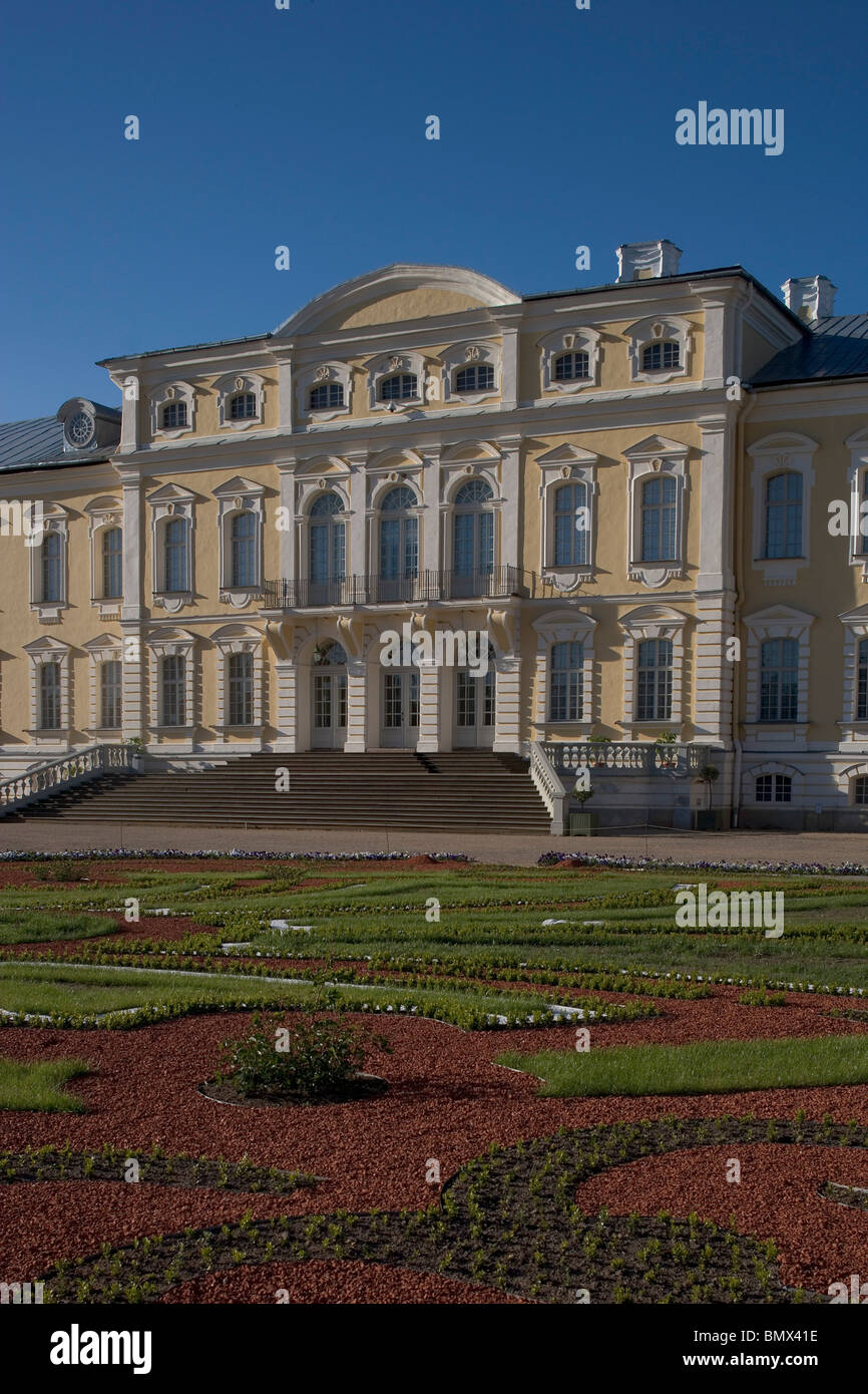 Latvia,Zemgale,Rundale Palace by Bartolomeo Rastrelli Stock Photo - Alamy