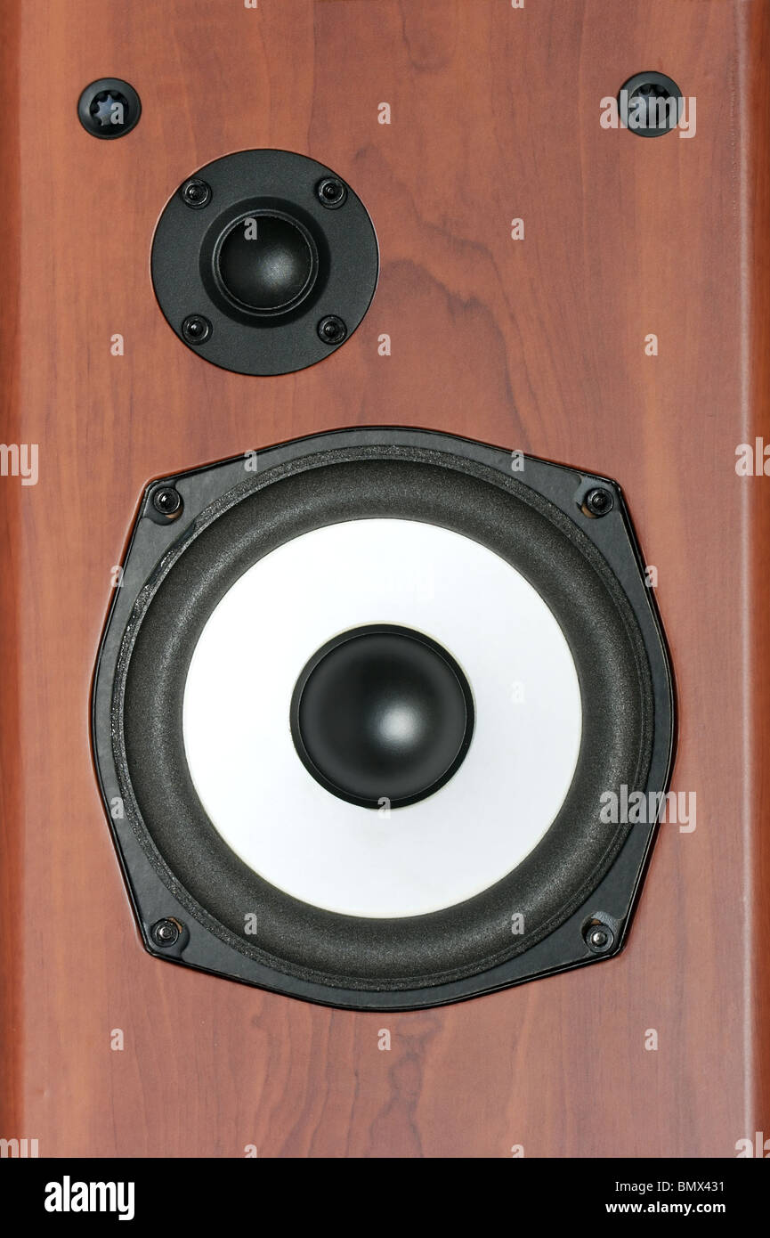 2-way hifi loudspeaker background Stock Photo - Alamy