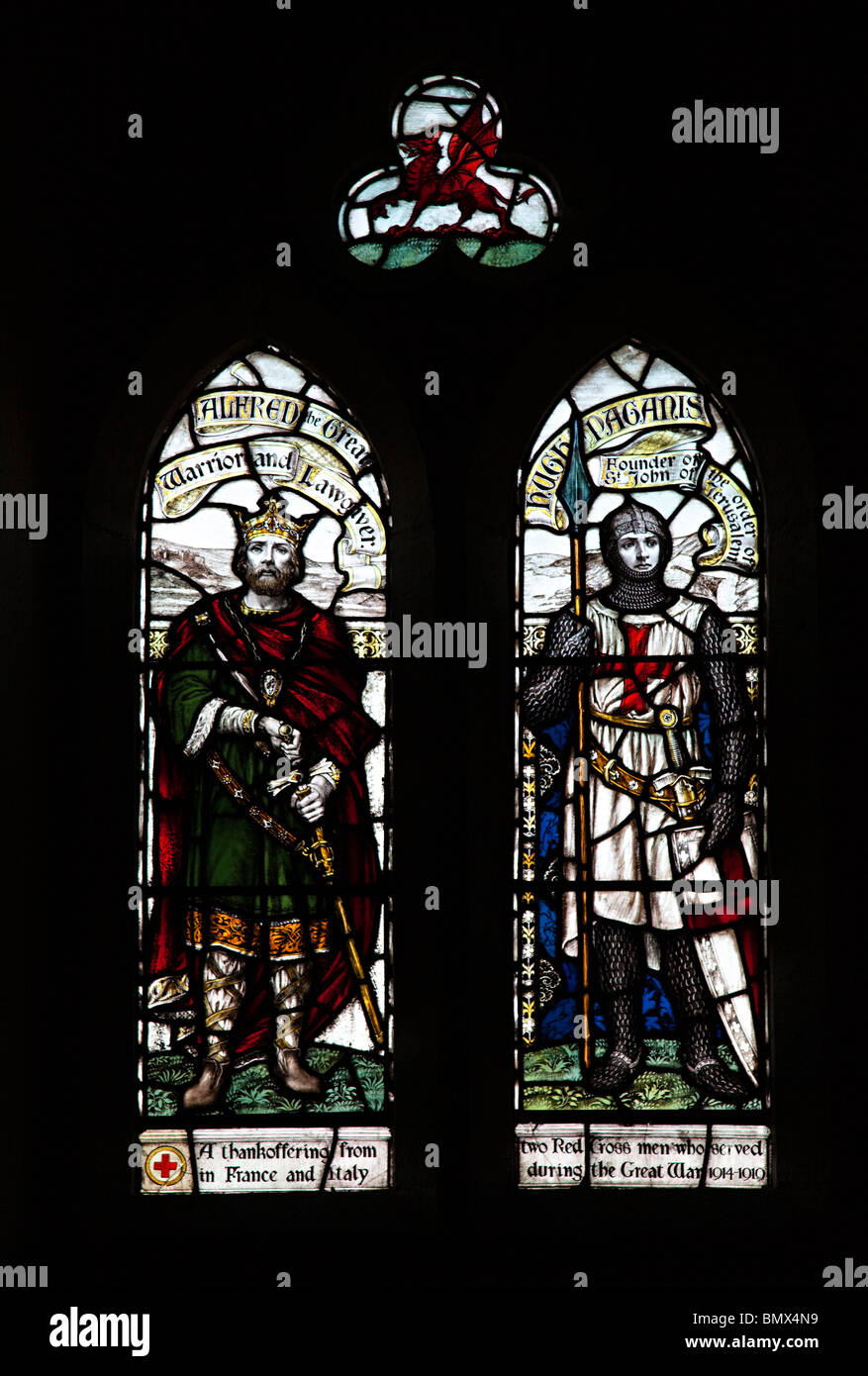 Alfred the great stained glass hi-res stock photography and images - Alamy