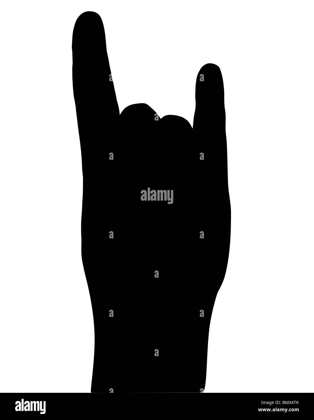 Sign language devil horns hi-res stock photography and images - Alamy