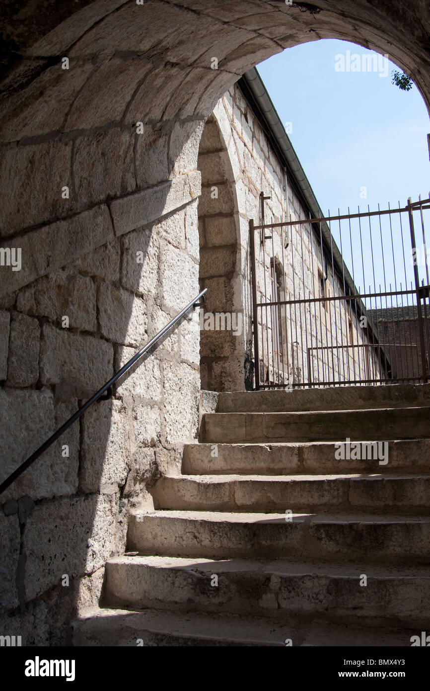 castle citadel chateau battlements stone fortress Stock Photo - Alamy