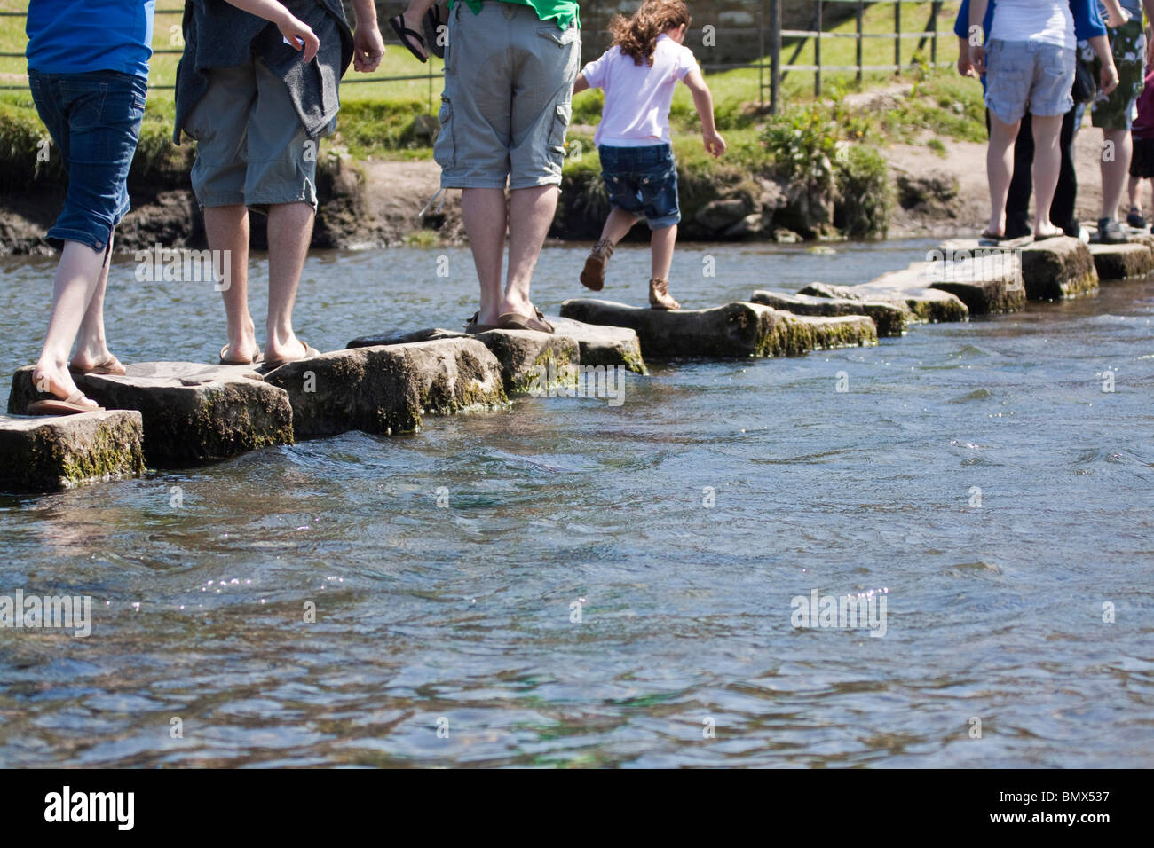 Stepping Stones Across A River Stock Photos & Stepping Stones Across A ...