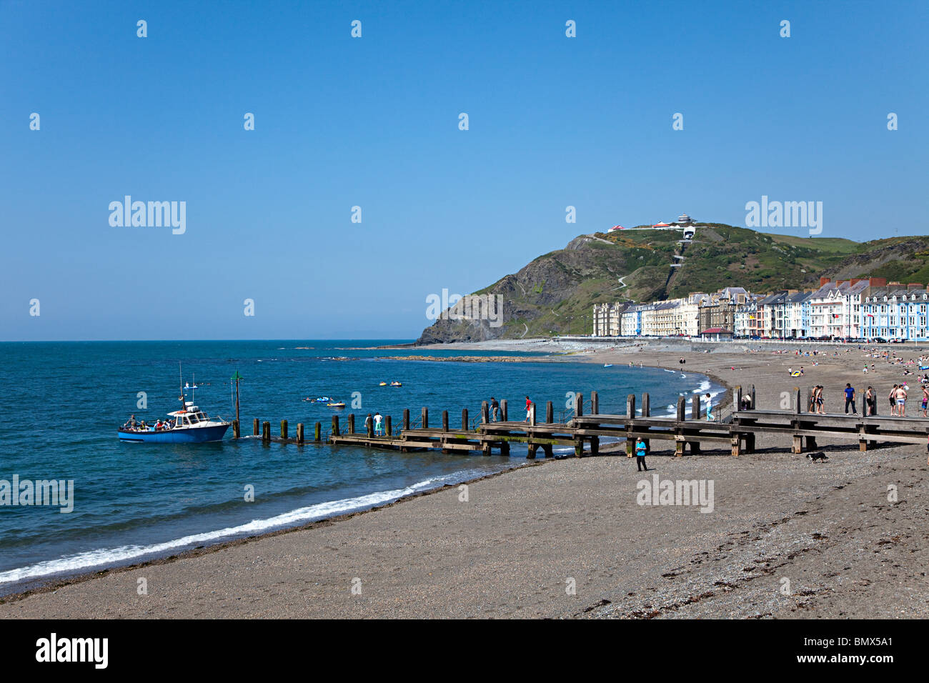 Aberystwyth boat jetty hi-res stock photography and images - Alamy