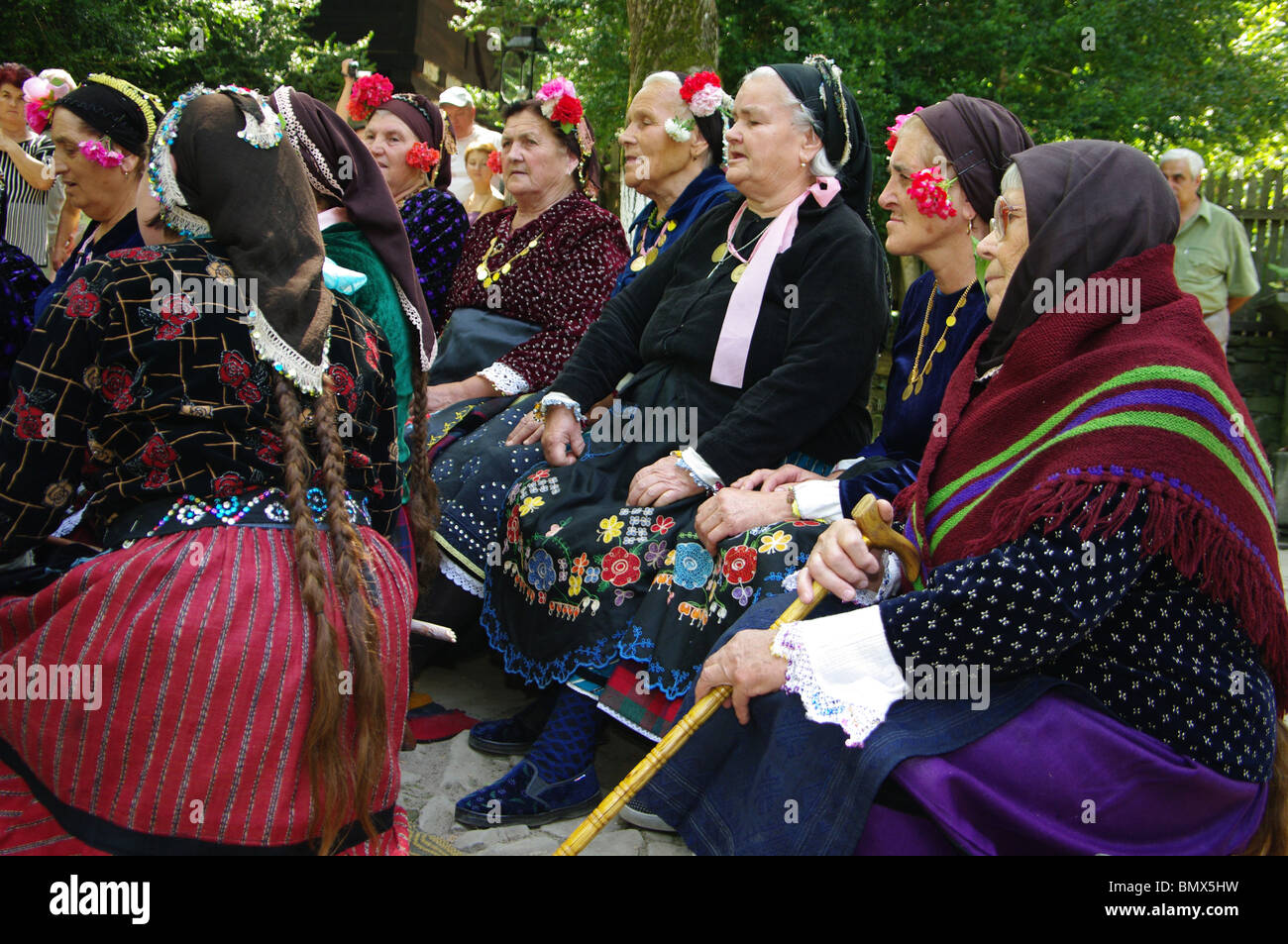 Wedding ritual of ethnic Gagauz living in the village Chernivtsi Stock ...