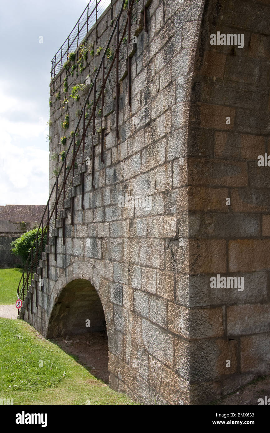 fortress castle citadel stone arch archway vauban Stock Photo - Alamy