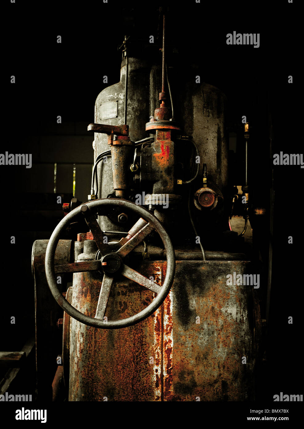 a piece of old and rusty machinery Stock Photo - Alamy