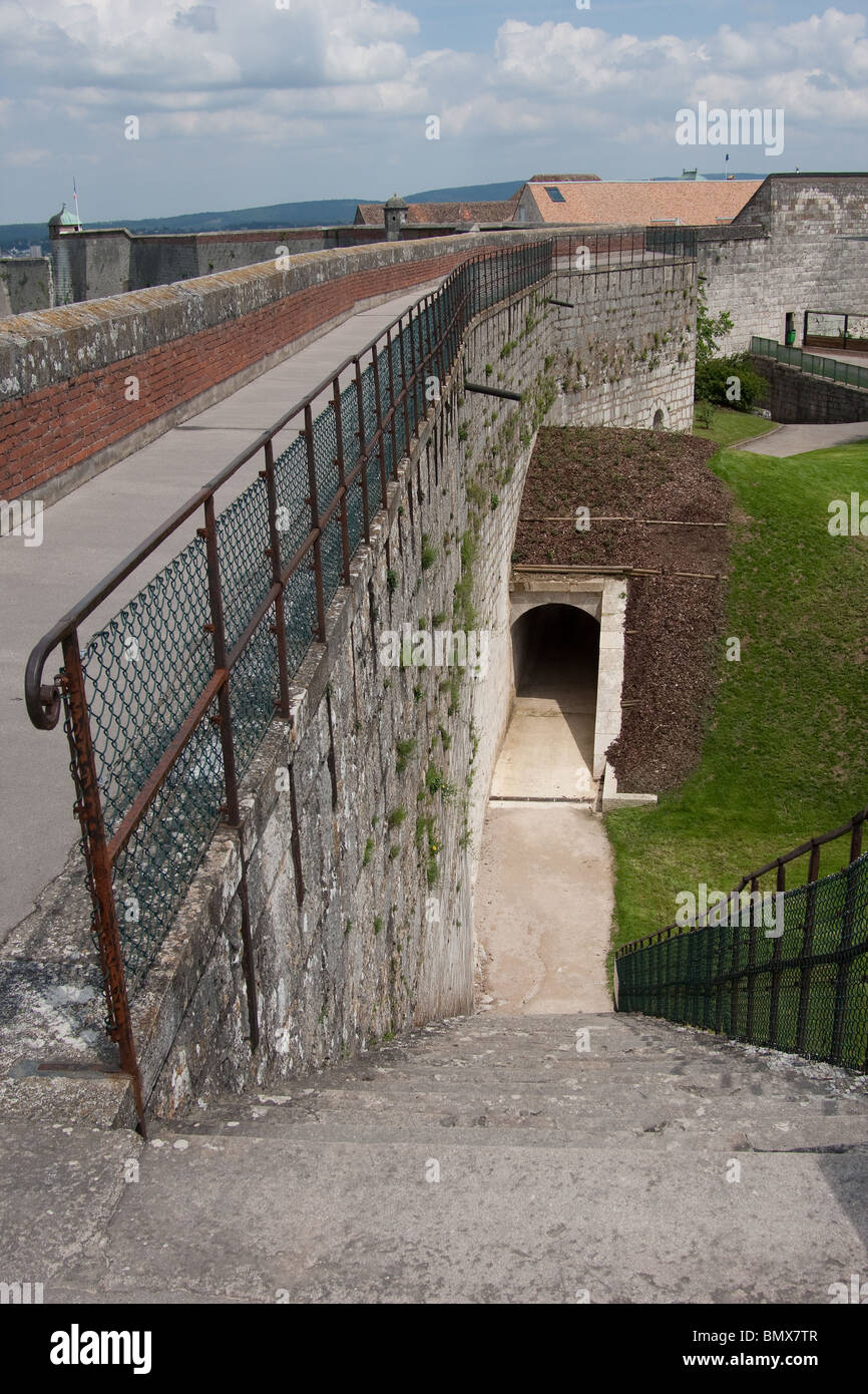 castle citadel chateau battlements stone fortress Stock Photo - Alamy