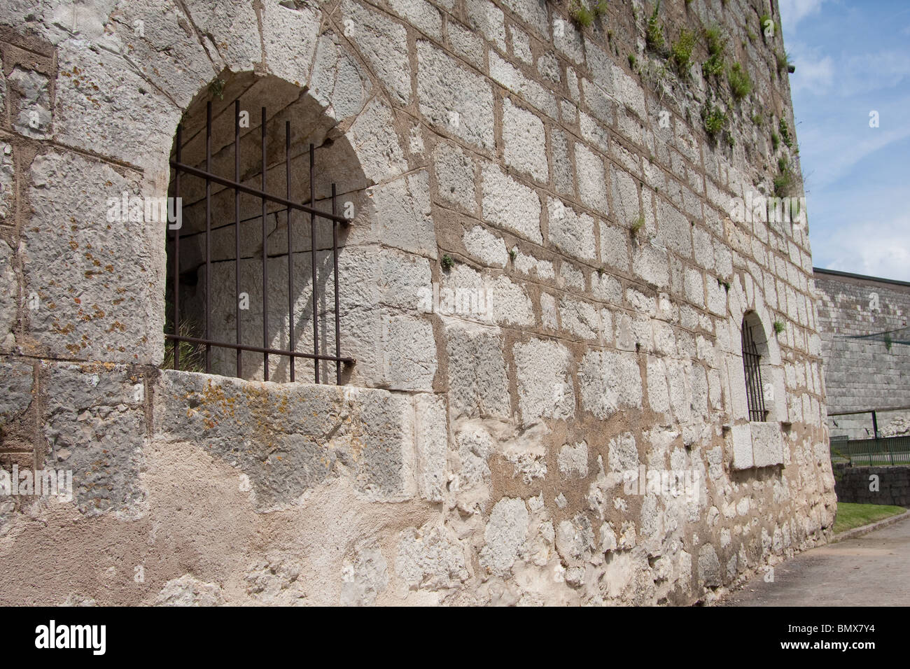 window stone defensive arch citadel castle vauban Stock Photo - Alamy
