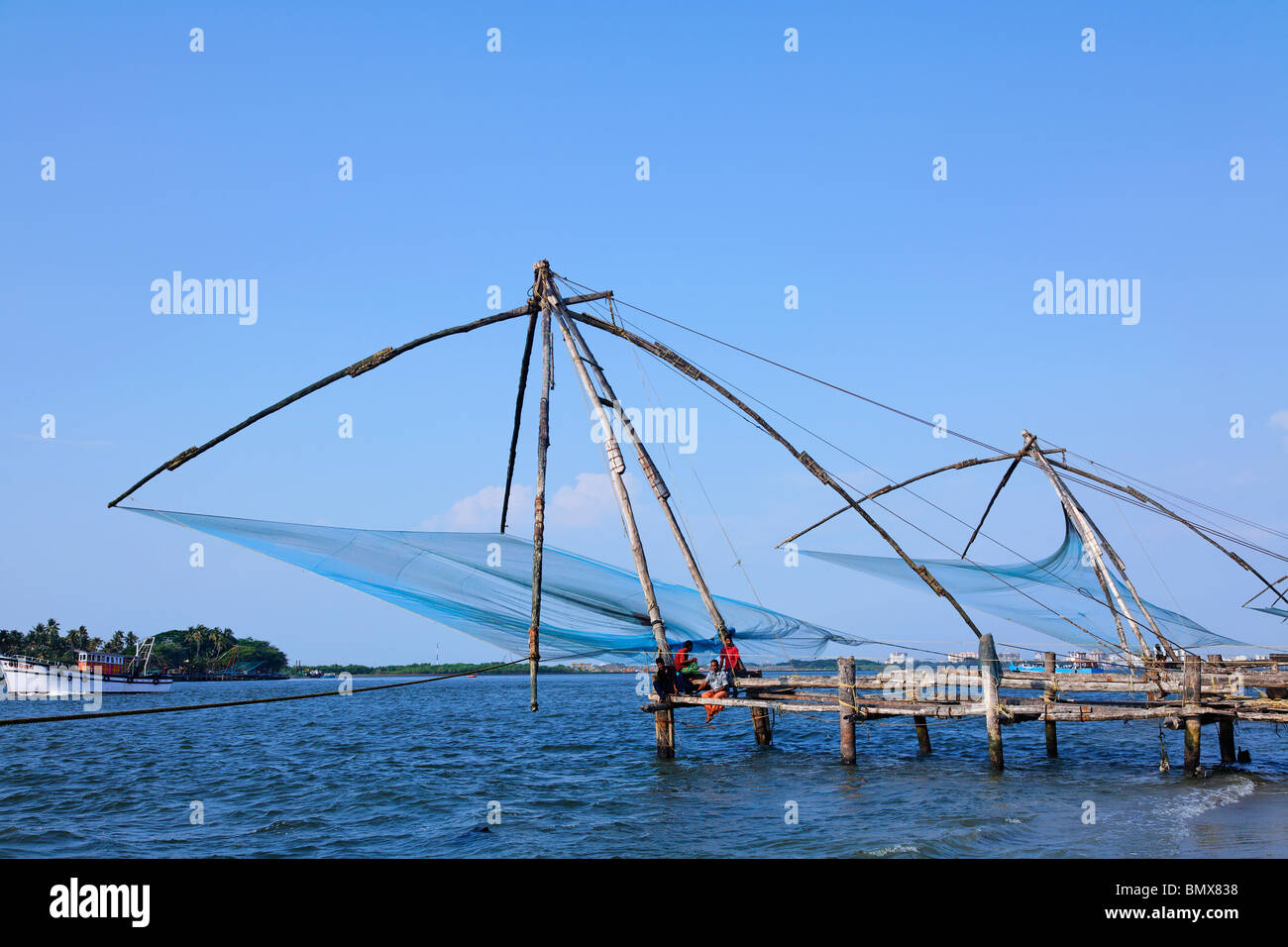 Chinese fishing nets, Kochi, Kerala, India Stock Photo - Alamy