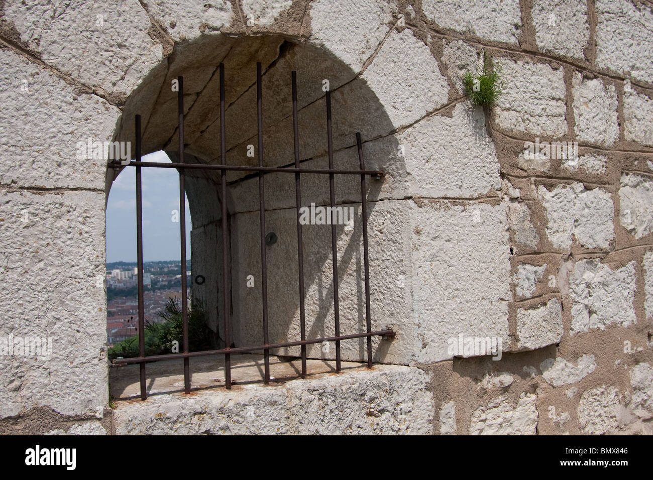 window stone defensive arch citadel castle vauban Stock Photo - Alamy