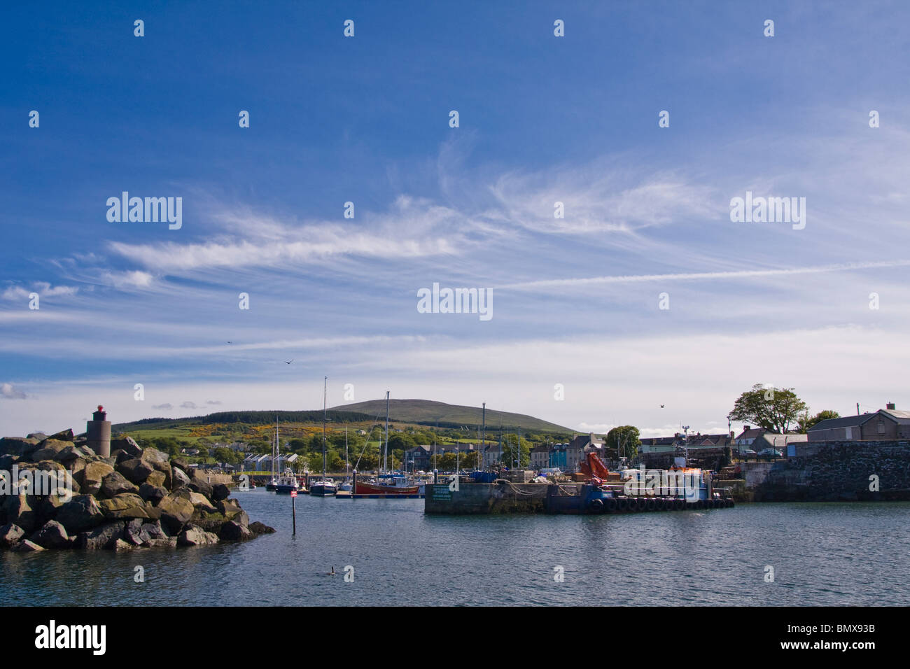 Ballycastle harbour entrance Stock Photo - Alamy