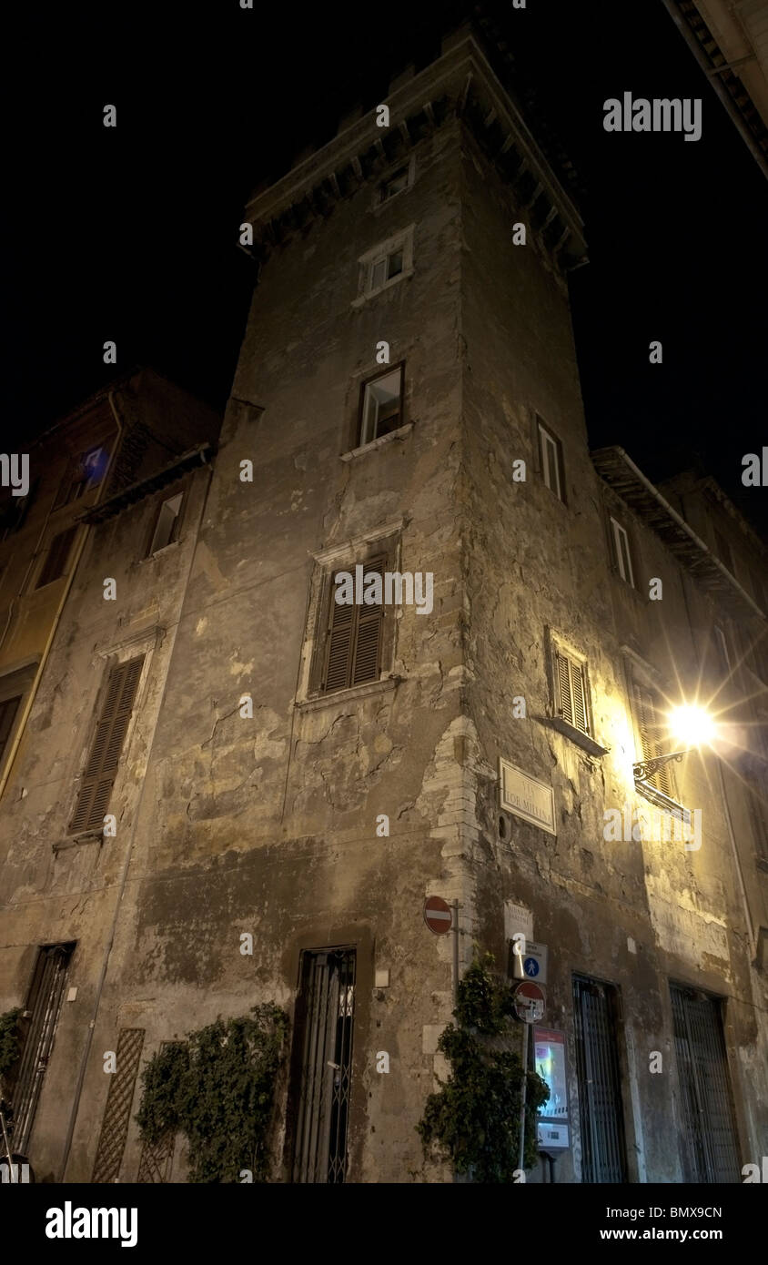 Rome, Italy. The Torre Millina or Mellina Stock Photo - Alamy