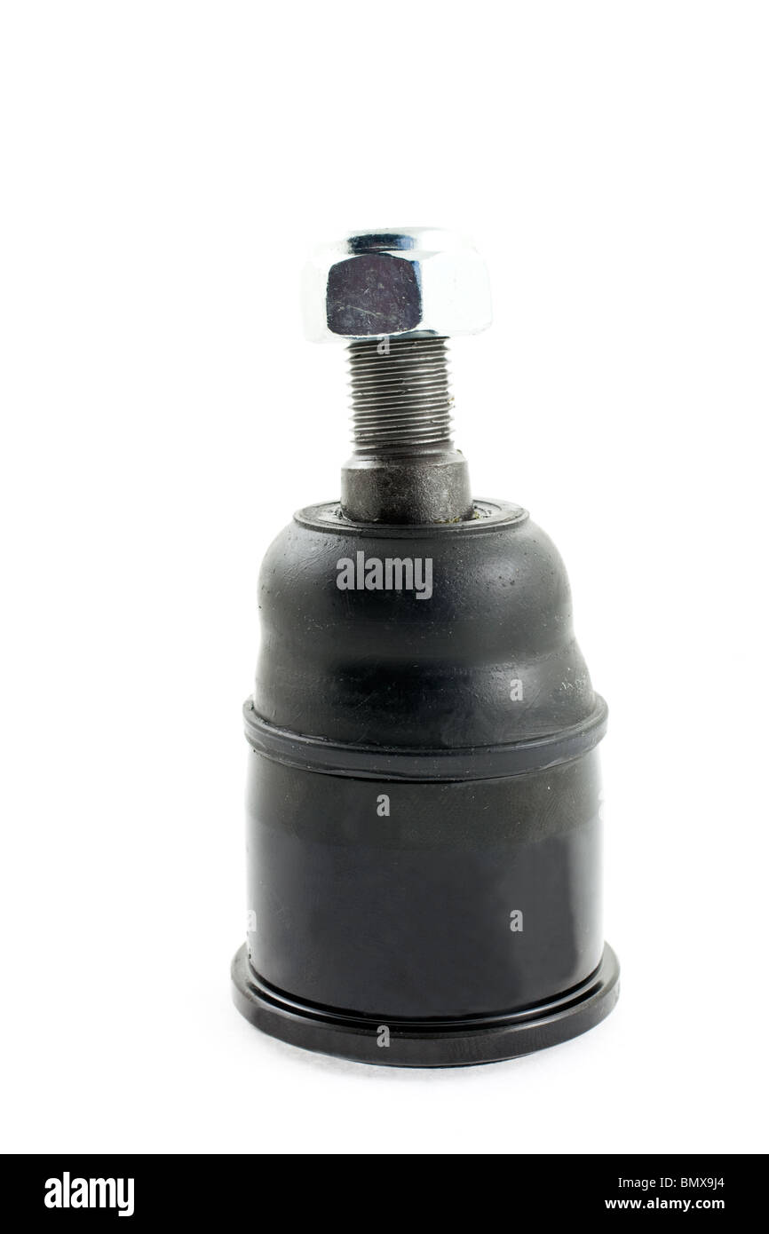 car wheel ball joint isolated on white background. vertical shot Stock ...