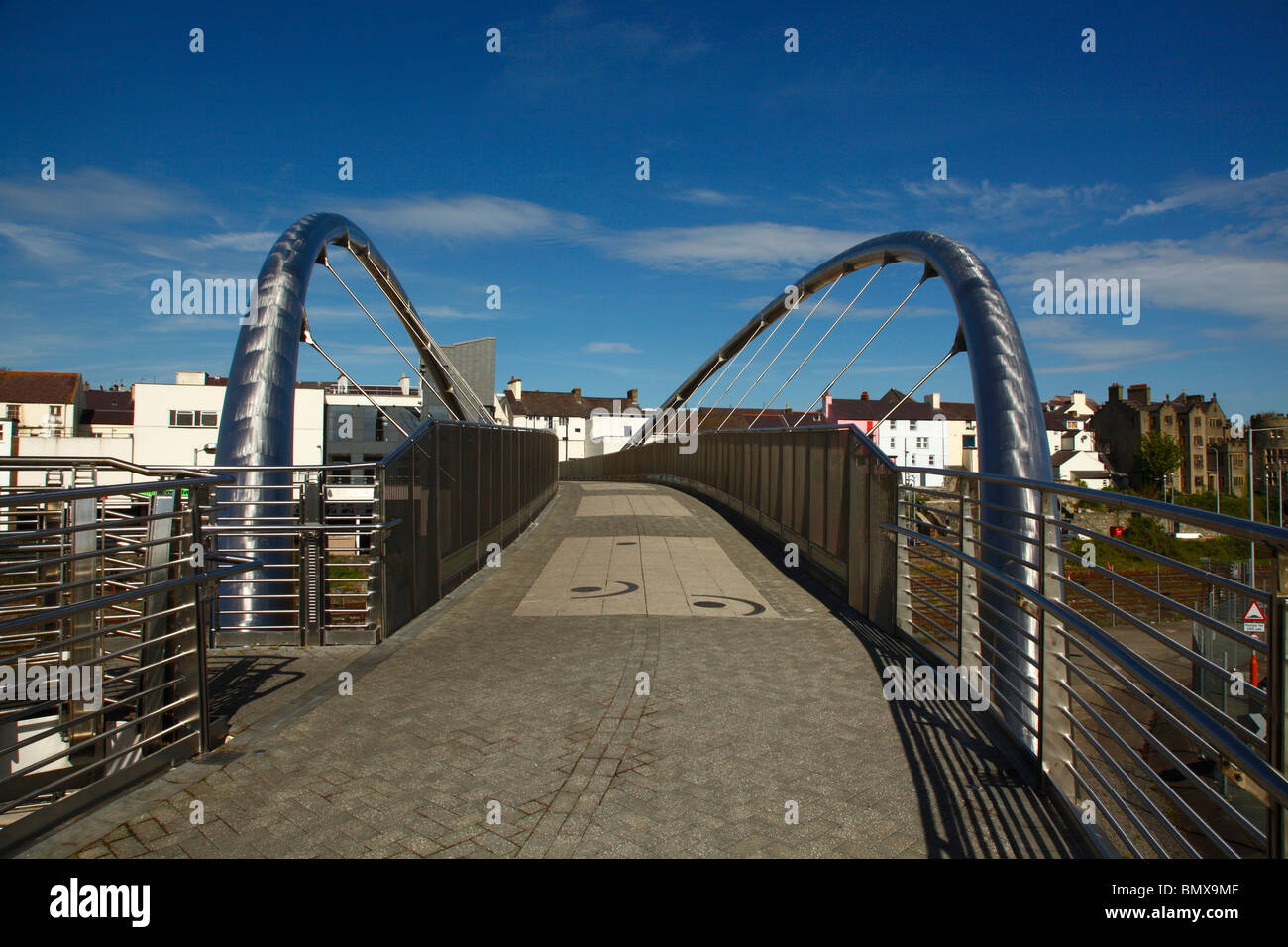 The Stainless Steel Celtic Gateway Bridge,Holyhead,Anglesey,North Wales ...