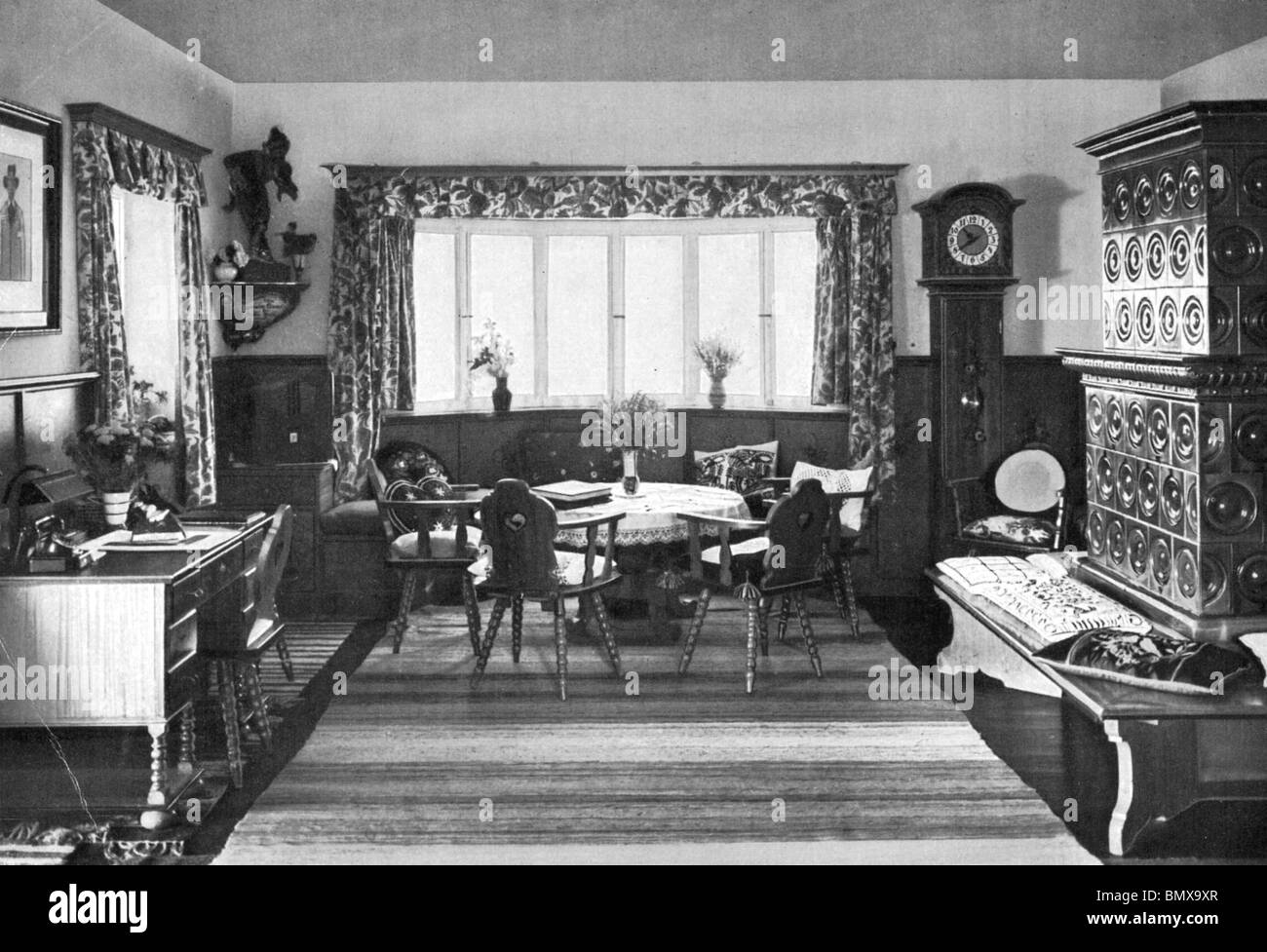 ADOLF HITLER - interiors of his Berghof house at Berchtesgaden in the ...