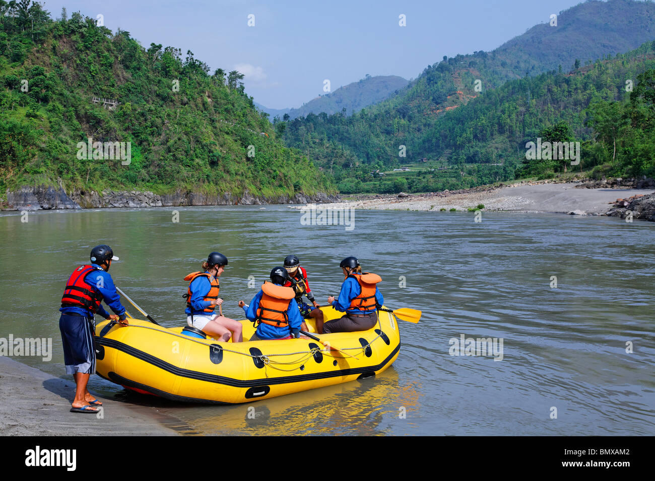 Rafting, Trisuli River, Nepal Stock Photo - Alamy