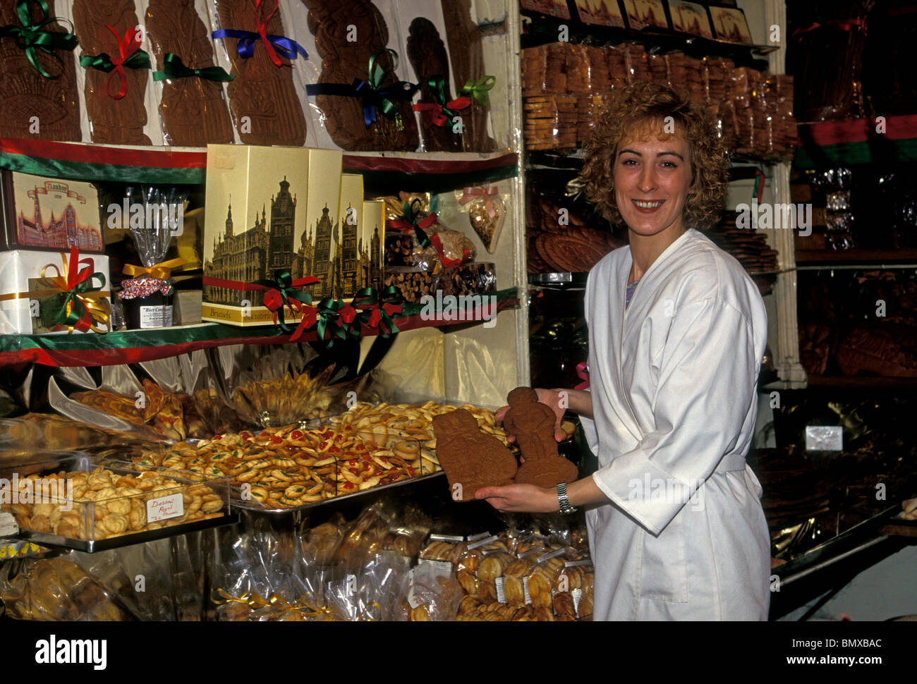 1, one, Belgian woman, employee, worker, working, Maison J Dandoy ...