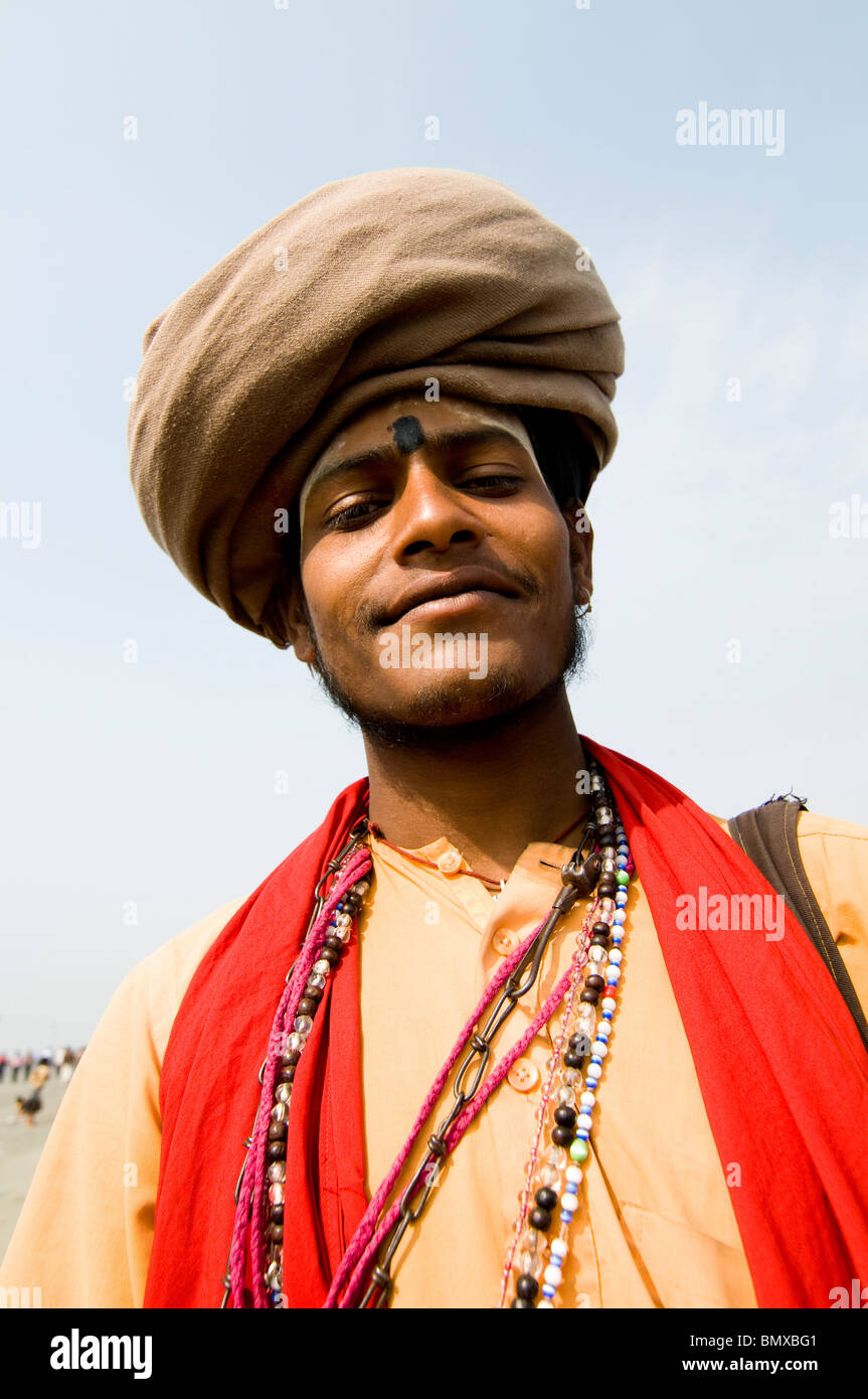 Sadhu india portrait hindu hinduism hi-res stock photography and images ...