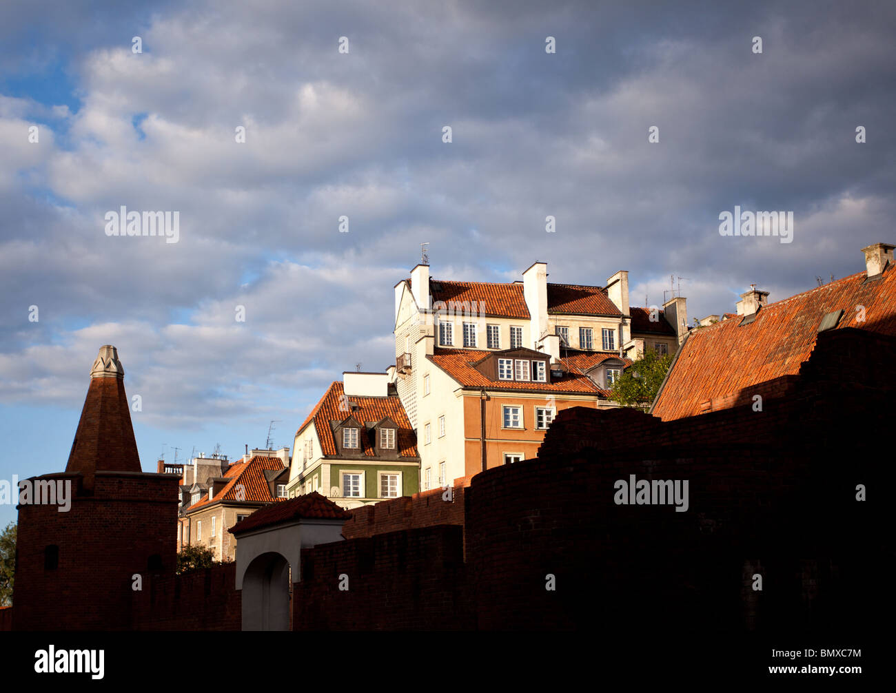 Warsaw medieval wall hi-res stock photography and images - Alamy
