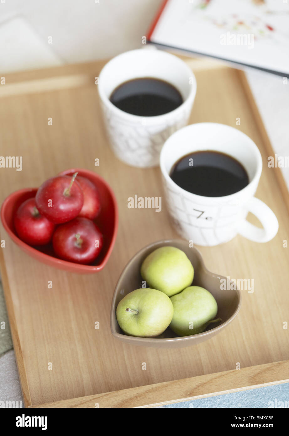Apple and coffee Stock Photo - Alamy