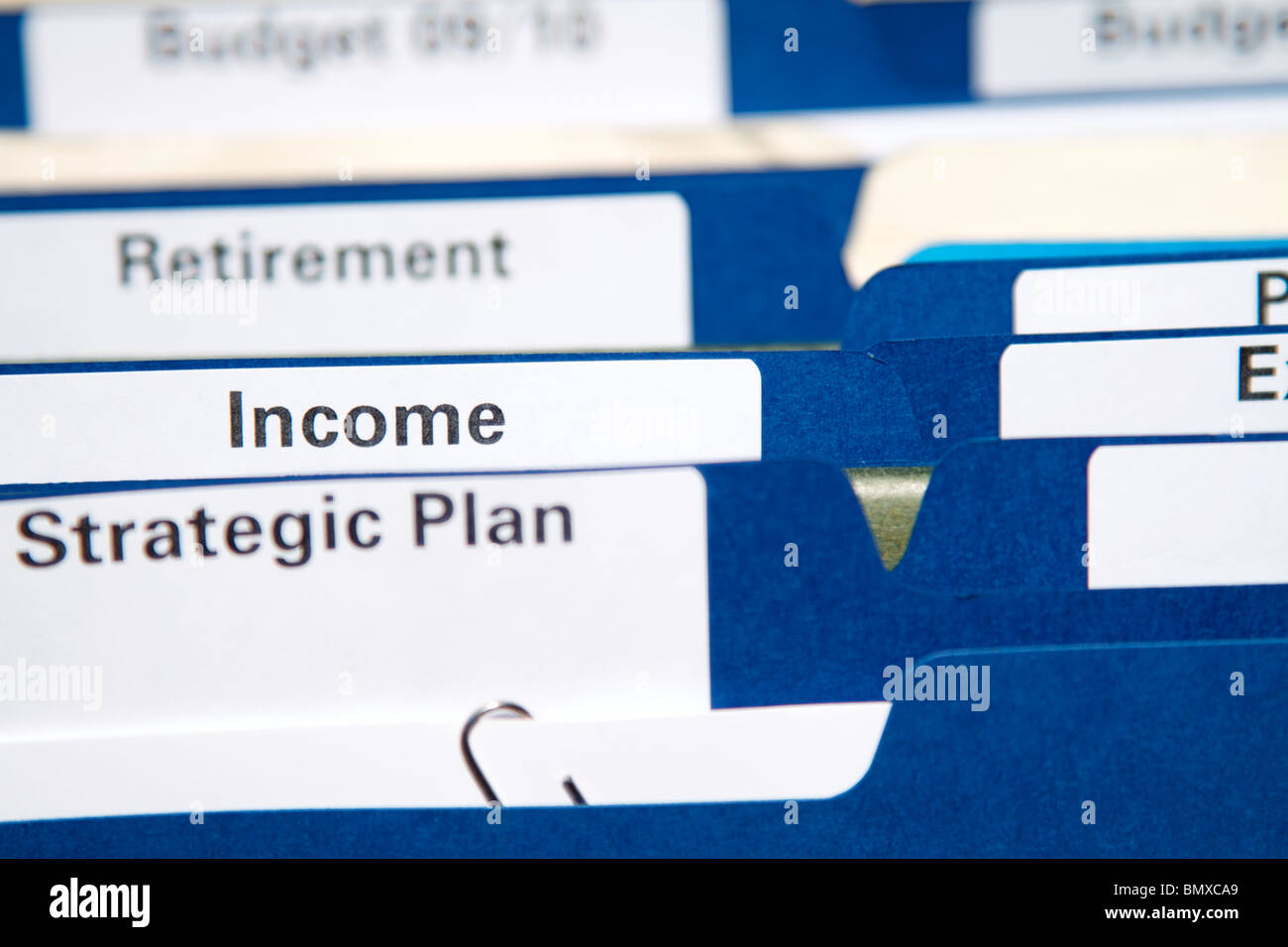 Filing cabinet full of business folders and documents Stock Photo - Alamy