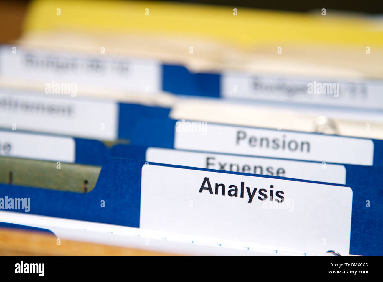 Filing cabinet full of business folders and documents Stock Photo - Alamy