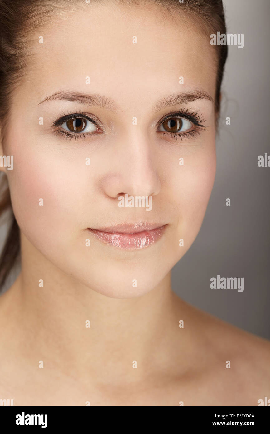 Portrait of young pretty woman Stock Photo - Alamy