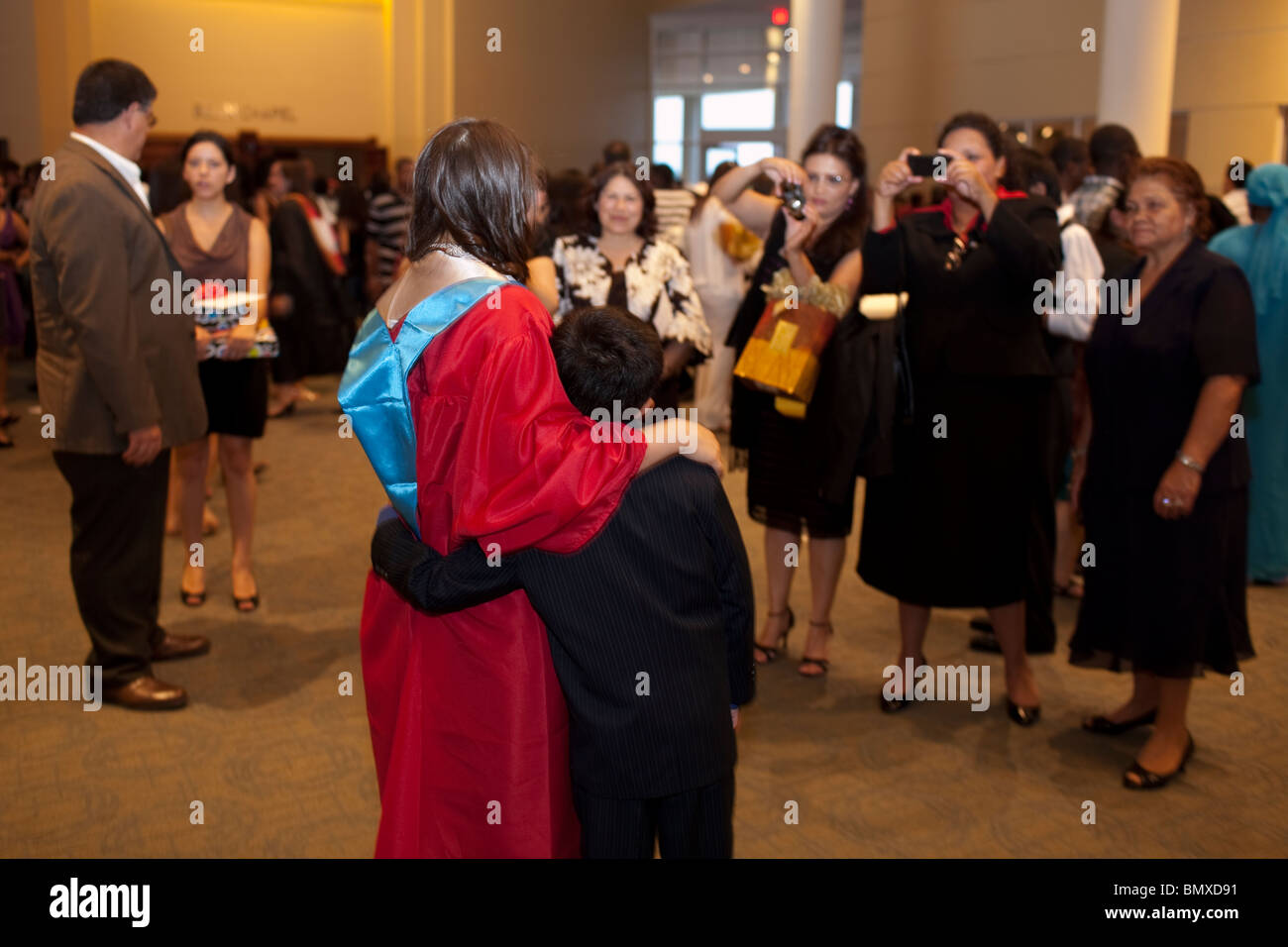 High school graduation ceremony at KIPP Academy, a nationally ...